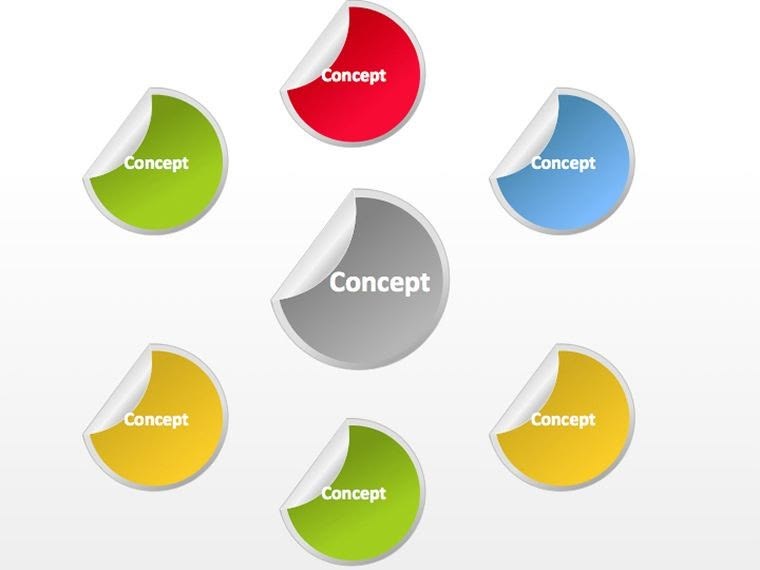 Circular Keynote Diagrams Template