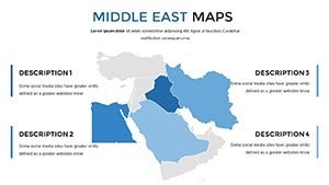 Middle East Map: Keynote Maps of Middle East Template