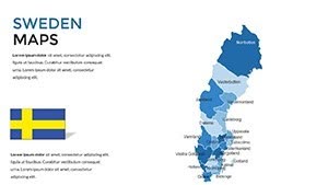Map Sweden: Keynote Maps of Sweden Templates