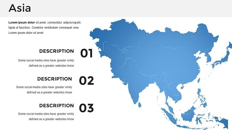 Political Asia: Map Keynote Template