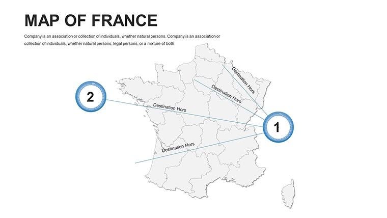 France Editable Keynote Maps Template - Professional and Customizable
