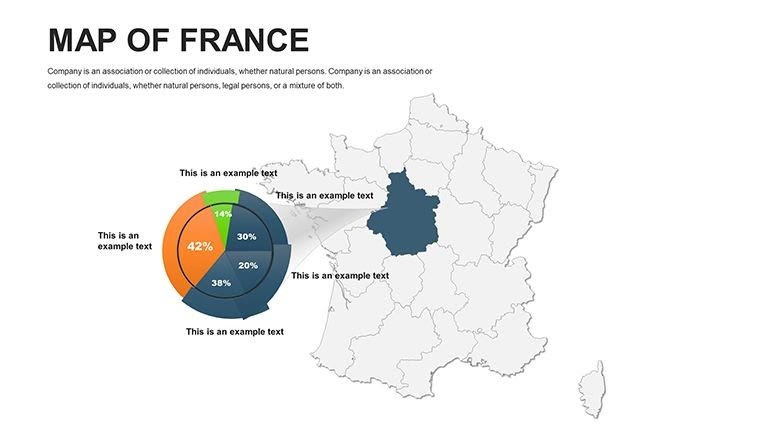 France Editable Keynote Maps Template - Professional and Customizable