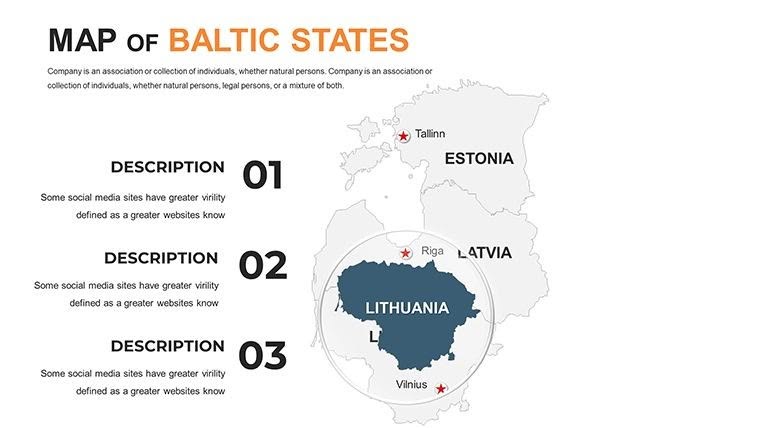 Baltic States Maps: Keynote maps of Baltic States Template