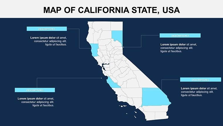 California - Counties Keynote maps