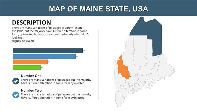 US States: Keynote map of Maine template