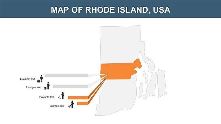 Rhode Island USA Keynote map template