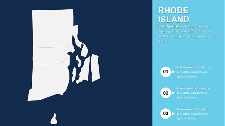 Rhode Island USA Keynote map template