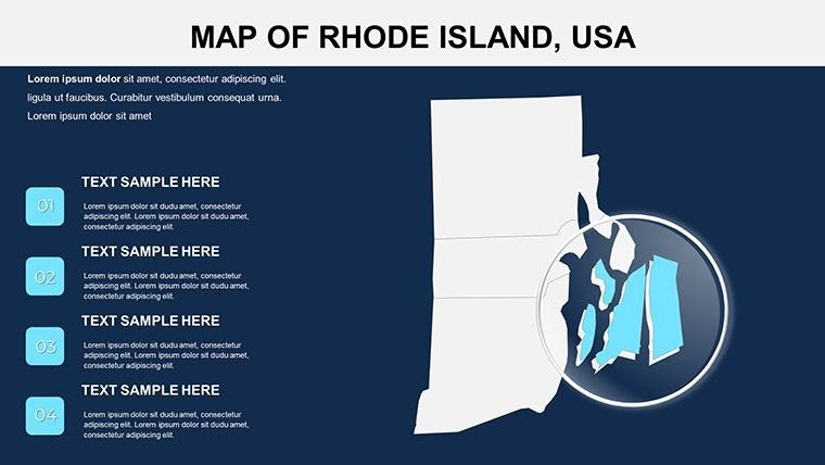 Rhode Island USA Keynote map template