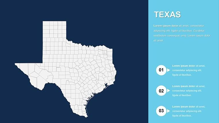 Texas USA Keynote Maps | Download High-Quality Presentation Templates