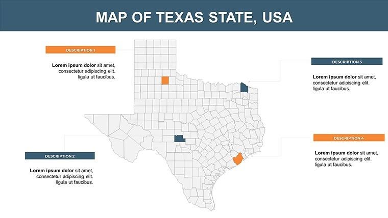 Texas USA Keynote Maps | Download High-Quality Presentation Templates