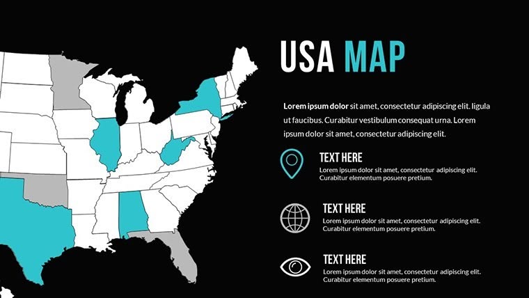 United States Keynote Maps Template