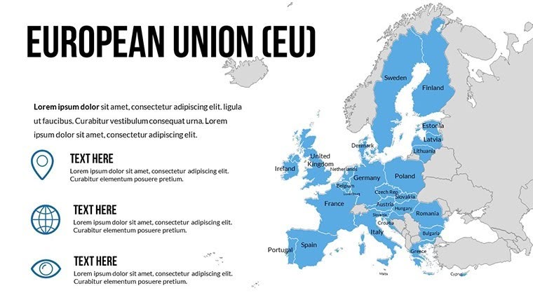 European Union Keynote Maps - Download Presentation Template