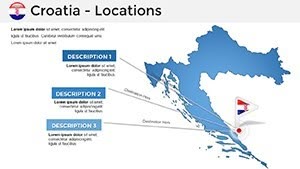 Croatia Keynote Maps Template for Presentation