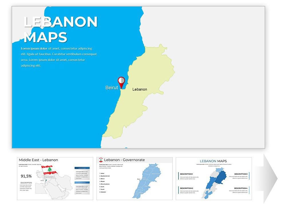 Lebanon Keynote maps | ImagineLayout.com