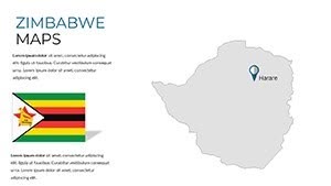 Zimbabwe map: Keynote maps of Zimbabwe template