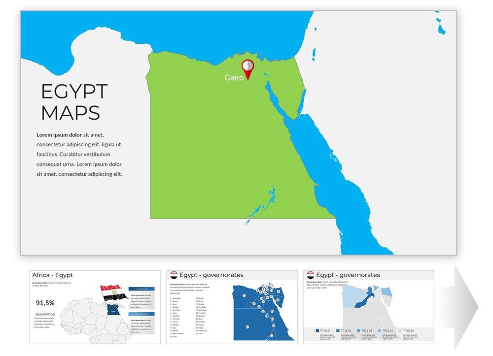 Egypt Map Template: Egypt Keynote Maps | ImagineLayout.com
