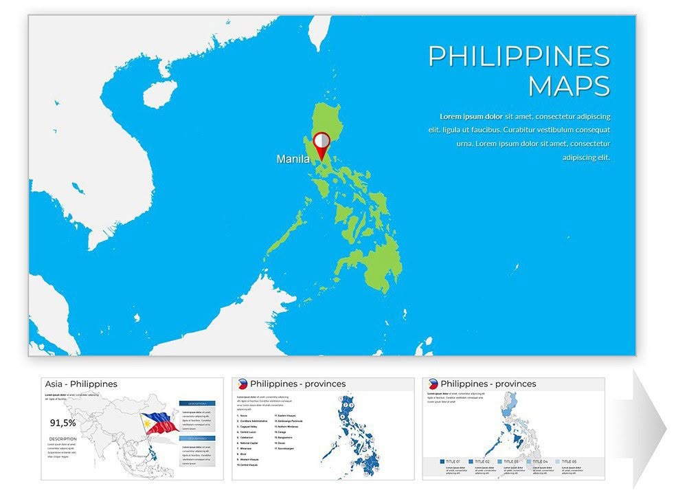 Map Philippines: Keynote Maps of Philippines Templates | ImagineLayout.com