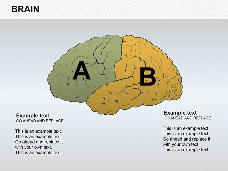 Medicine Brain Shapes Template for Keynote Presentation