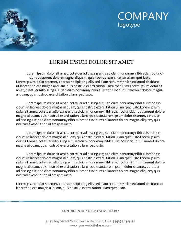 Laboratory Testing Letterhead Templates - Download