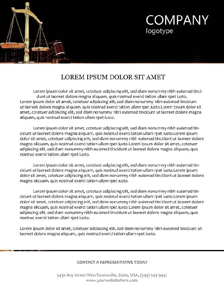 Judicial Authorities Letterhead Template