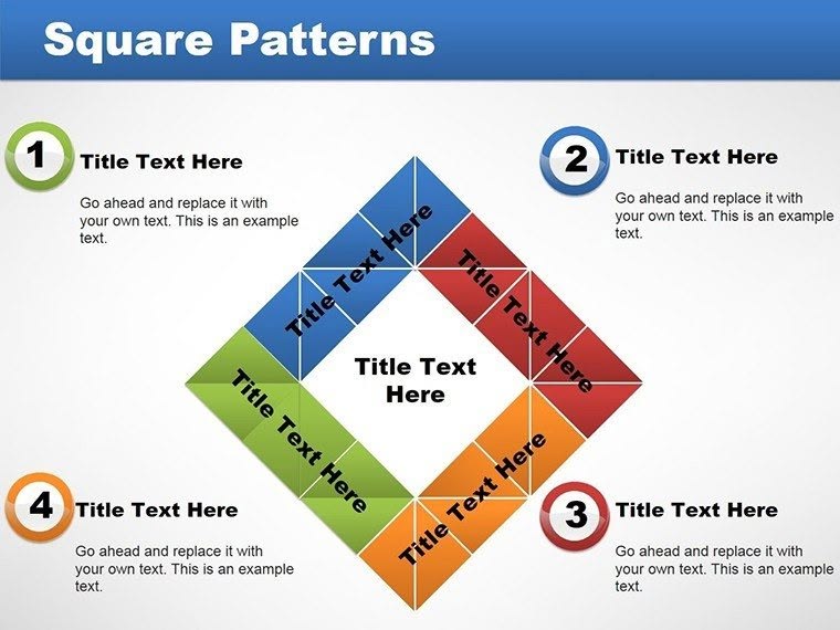 Matrix Square Patterns PowerPoint Charts Template