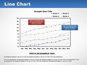 Professional Line Graph PowerPoint Charts Template