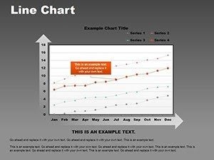 Professional Line Graph PowerPoint Charts Template