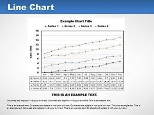Professional Line Graph PowerPoint Charts Template