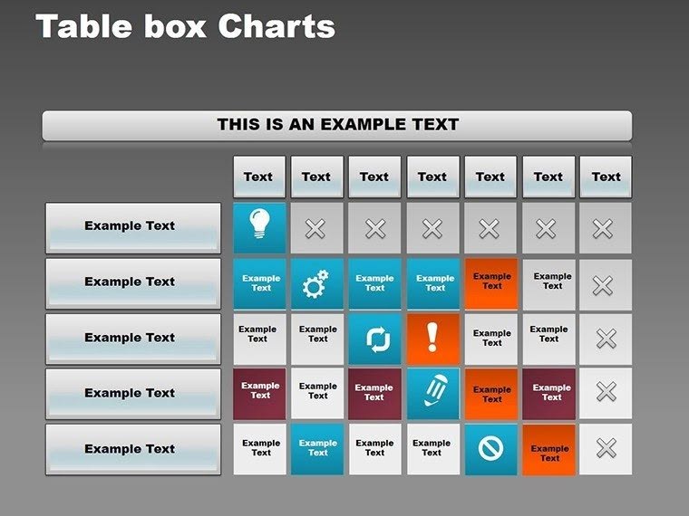 Table Box 2 PowerPoint Charts Template Presentation
