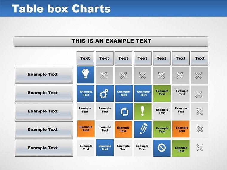 Table Box 2 PowerPoint Charts Template Presentation