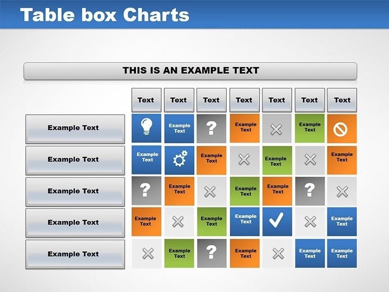 Table Box 2 PowerPoint Charts Template Presentation