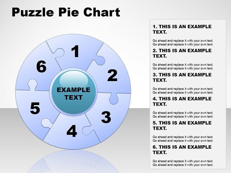 Presentations with Puzzle Pie PowerPoint Chart Template