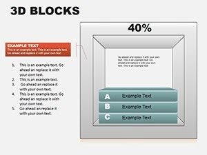 3D Blocks PowerPoint Charts Template - Presentation Download