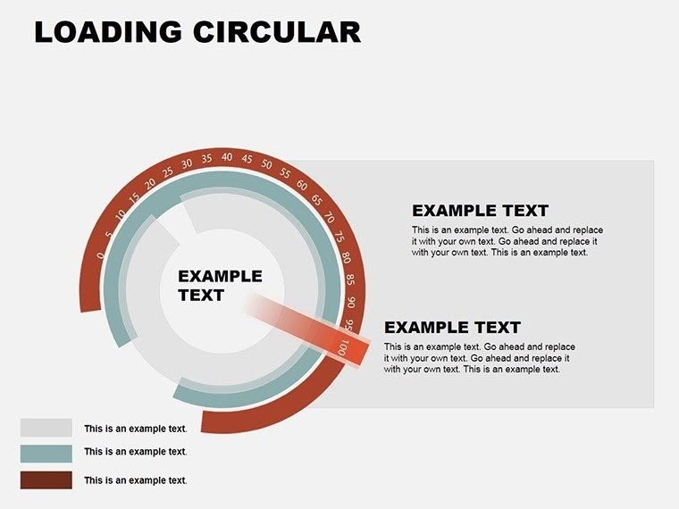 Loading Circular PowerPoint Charts Template Presentation