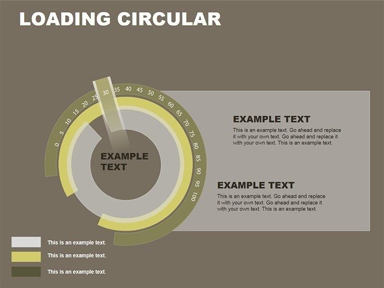 Loading Circular PowerPoint Charts Template Presentation
