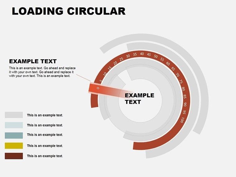 Loading Circular PowerPoint Charts Template Presentation