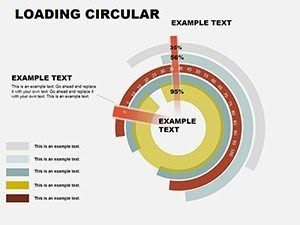 Loading Circular PowerPoint Charts Template Presentation