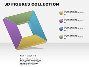 3D Square Collection PowerPoint Charts Template