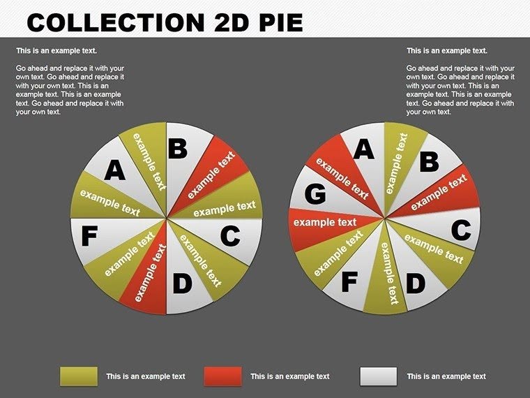 2D Pie PowerPoint Charts | Presentation Template Download