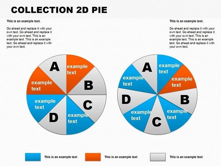 2D Pie PowerPoint Charts | Presentation Template Download