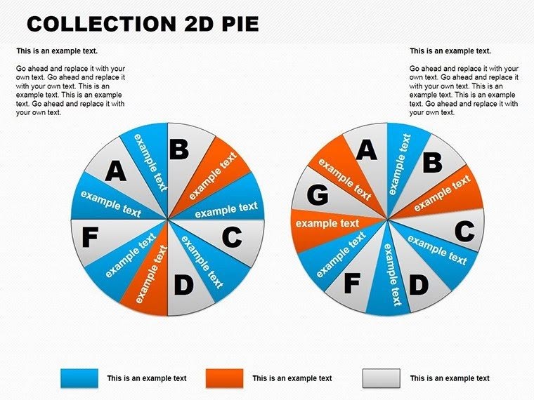 2D Pie PowerPoint Charts | Presentation Template Download