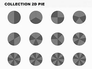 2D Pie PowerPoint Charts | Presentation Template Download