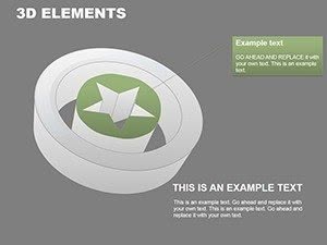 3D Elements PowerPoint Charts Template: Download PPTX Presentation