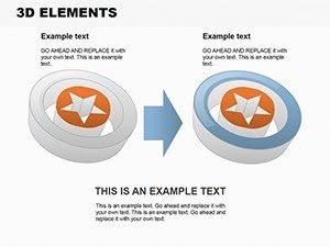 3D Elements PowerPoint Charts Template: Download PPTX Presentation