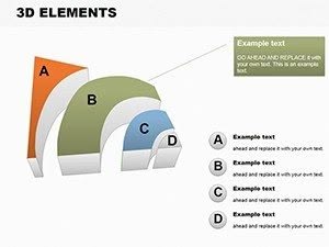 3D Elements PowerPoint Charts Template: Download PPTX Presentation