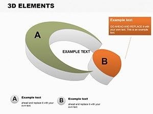 3D Elements PowerPoint Charts Template: Download PPTX Presentation