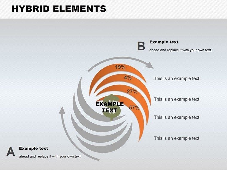 Hybrid Elements PowerPoint Charts | Presentation Template