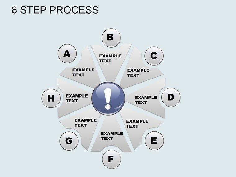 8 Step Process PowerPoint Charts | ImagineLayout.com