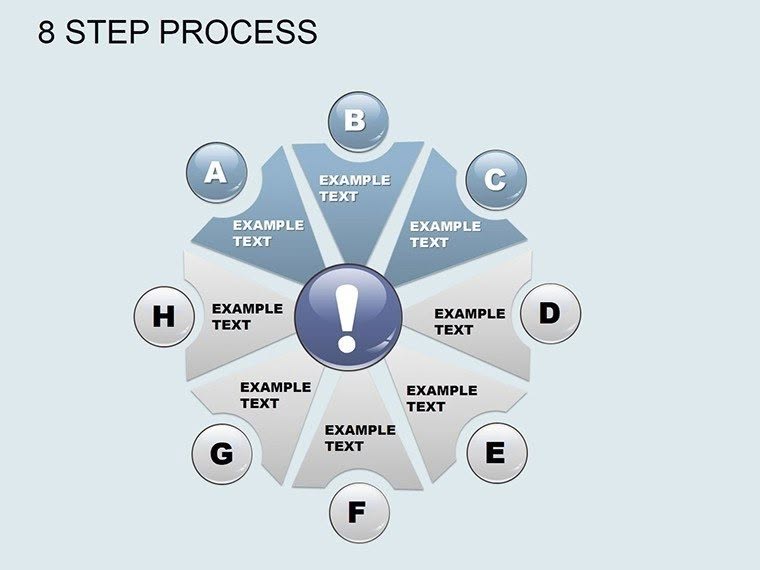 8 Step Process PowerPoint Charts | ImagineLayout.com