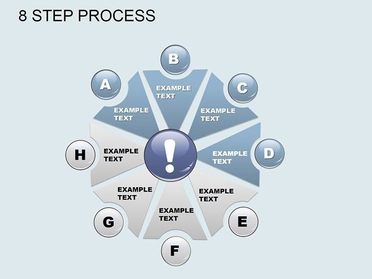 8 Step Process PowerPoint Charts | ImagineLayout.com